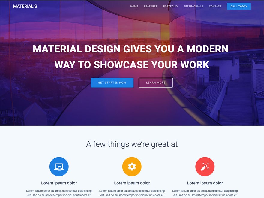 Download Free Materialis WordPress Theme Webnee